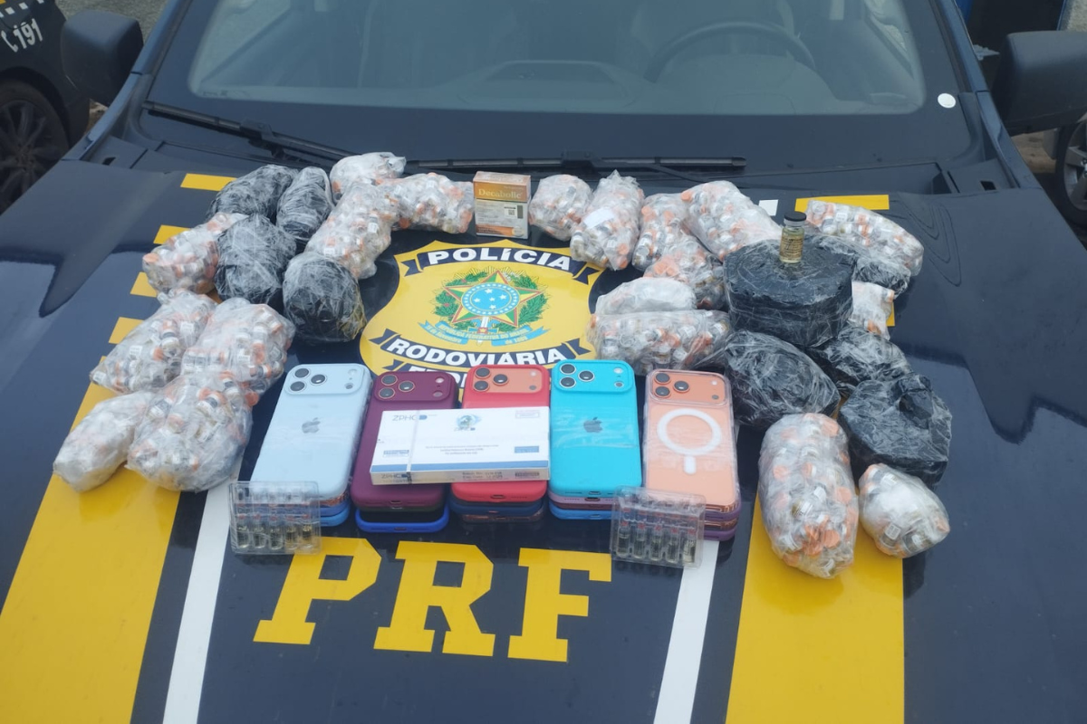 PRF apreende medicamentos e eletrônicos na BR-381, em Betim | O Tempo Betim